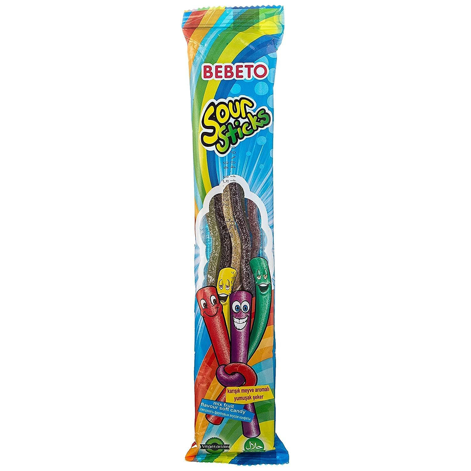 Bebeto Sour Sticks Karışık Meyveli Yumşak Şeker x 24 Adet - Bayilere ...